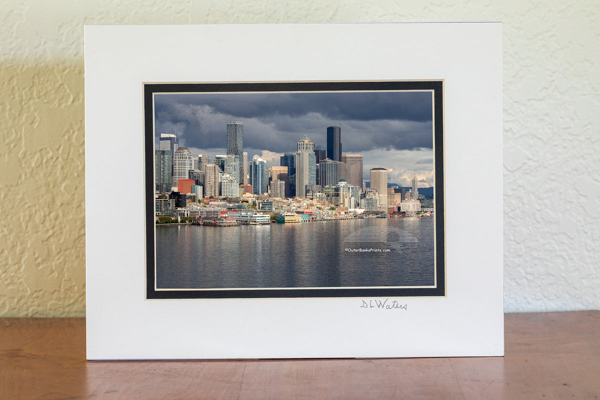 Seattle Skyline Horizontal Beyond the Outer Banks – Outer Banks Photo ...