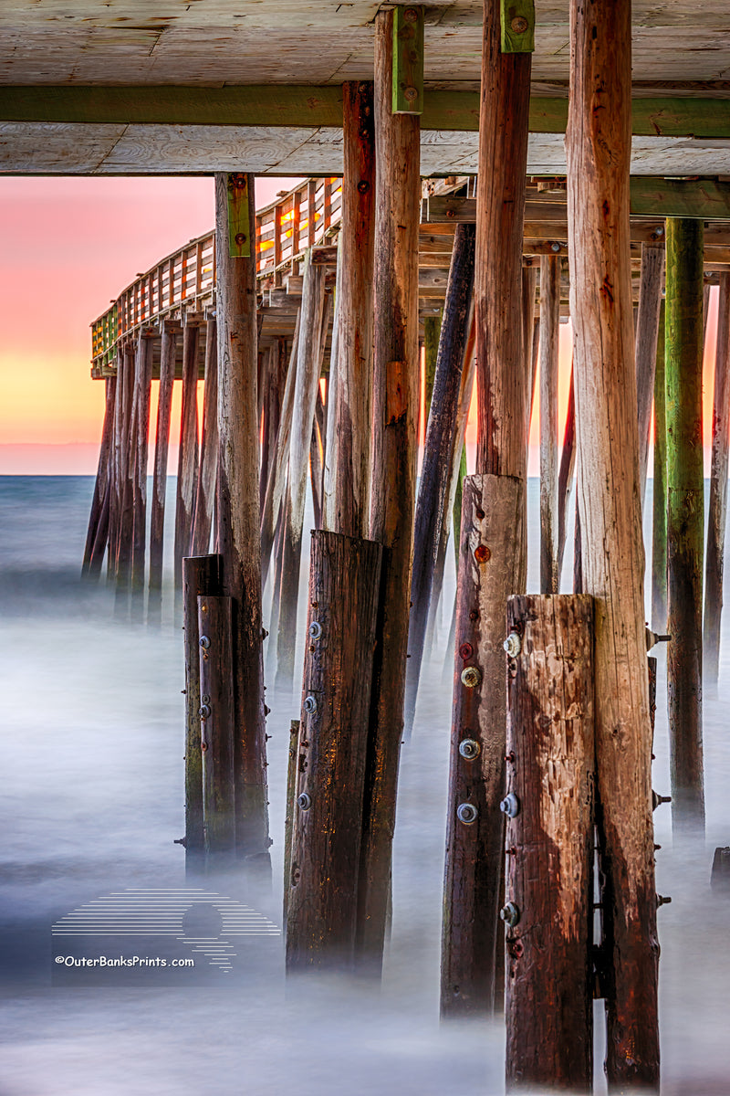 Sunrise Kitty Hawk Pier Outer Banks Piers – Outer Banks Photo Prints